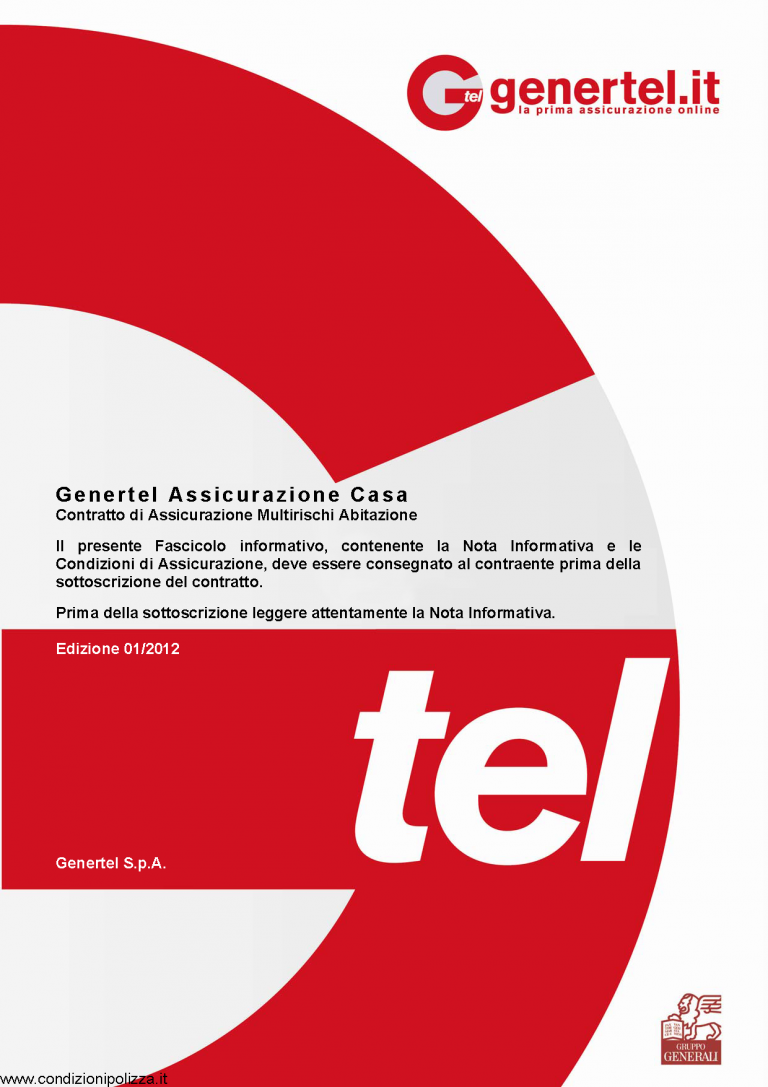Genertel - Genertel Assicurazione Casa - Modello nd Edizione 01-2012 ...