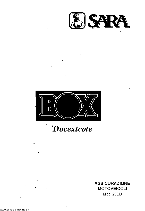 Sara - Sara Box Docextcote - Modello 258-b Edizione 04-2002 [SCAN] [48P ...