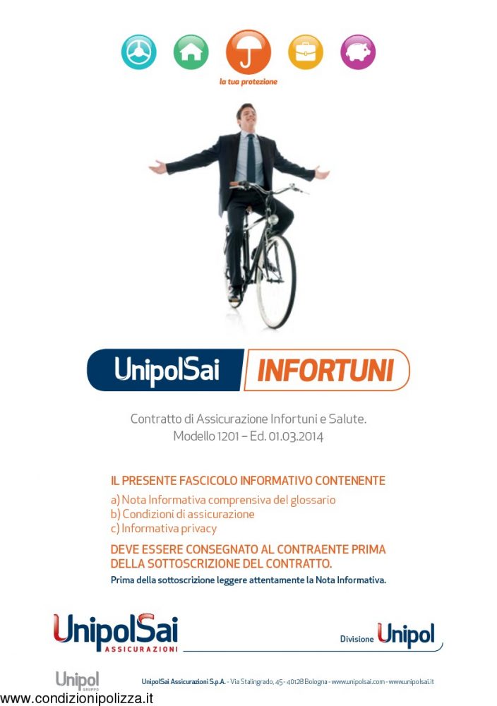 Unipolsai - Infortuni Assicurazione Infortuni E Salute - Modello 1201 ...